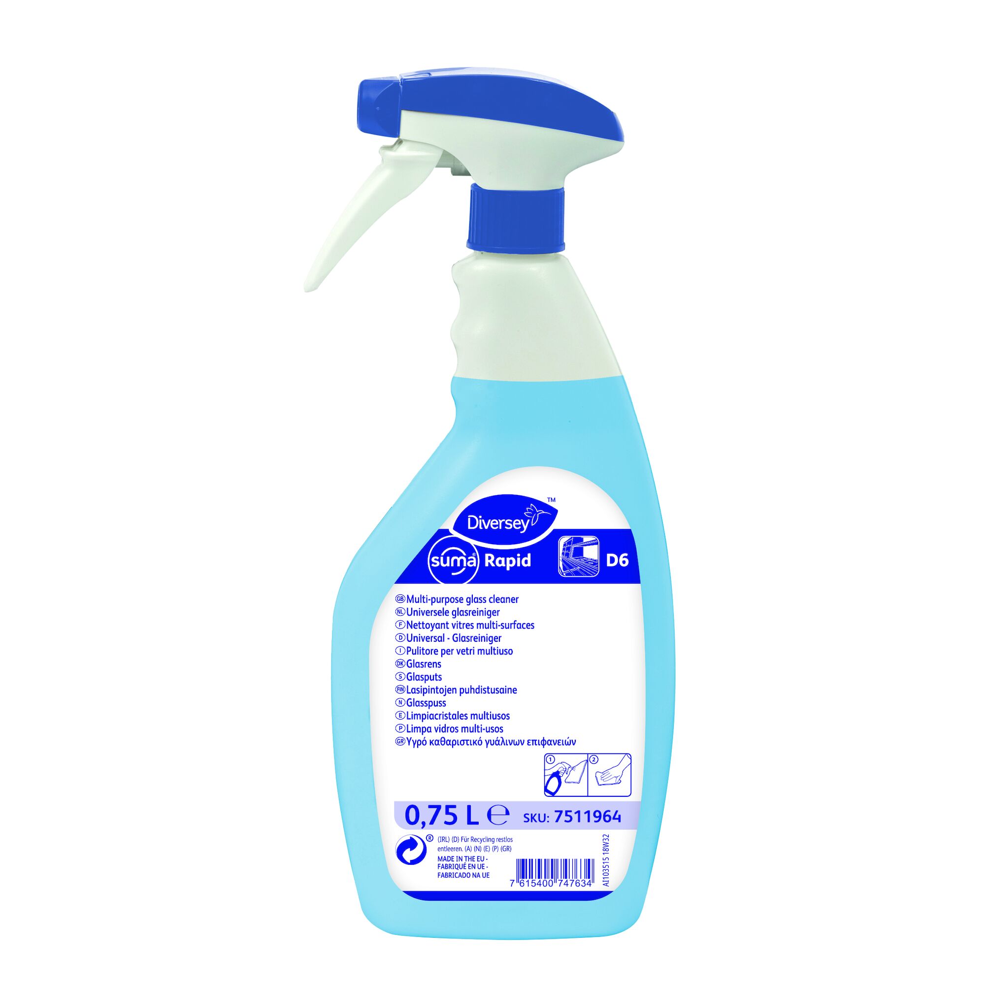 Suma Rapid D6 - 6 x 750 ml - Soli Clean