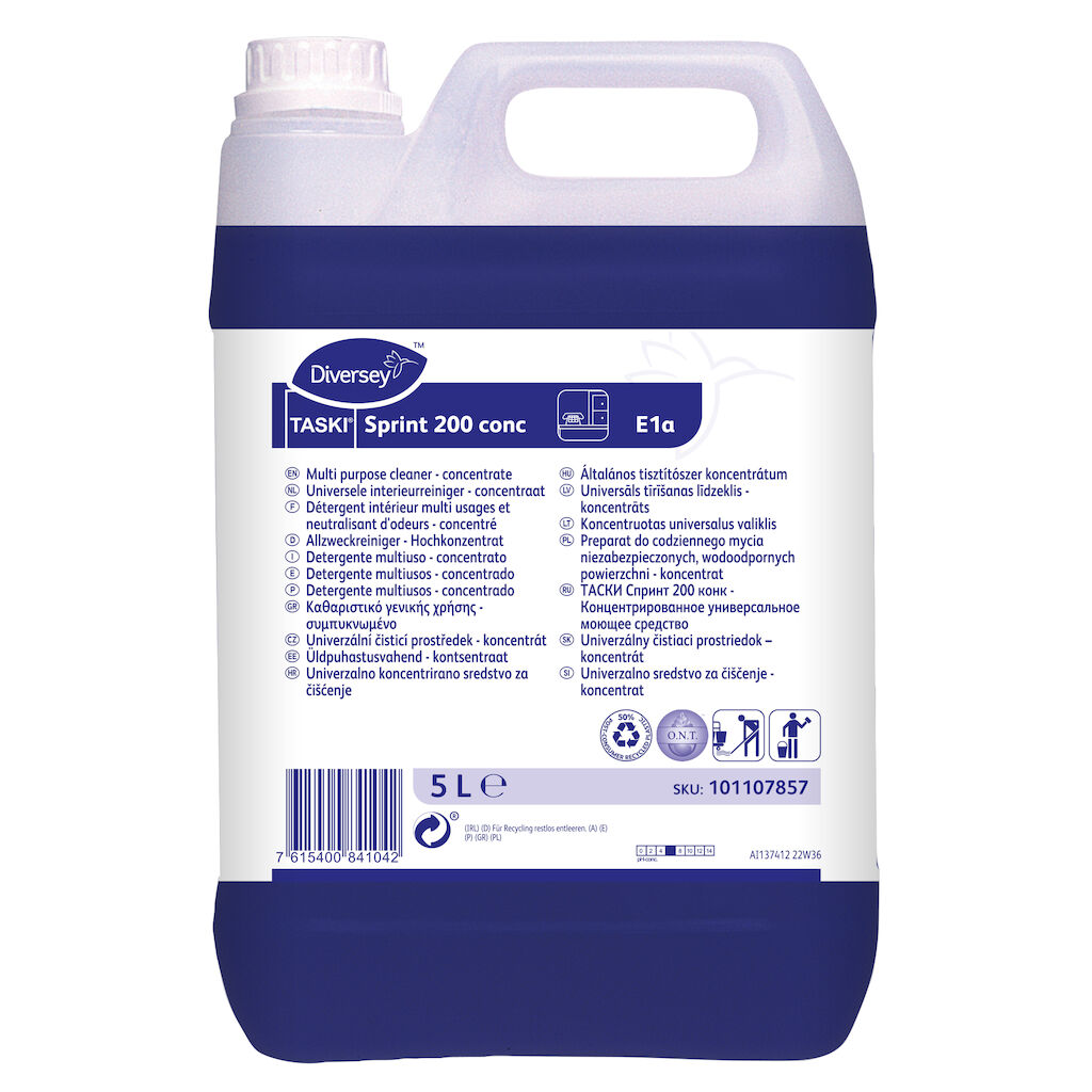 TASKI Sprint 200 conc. E1a 2 x 5L - Dagelijkse reiniger - Soli Clean